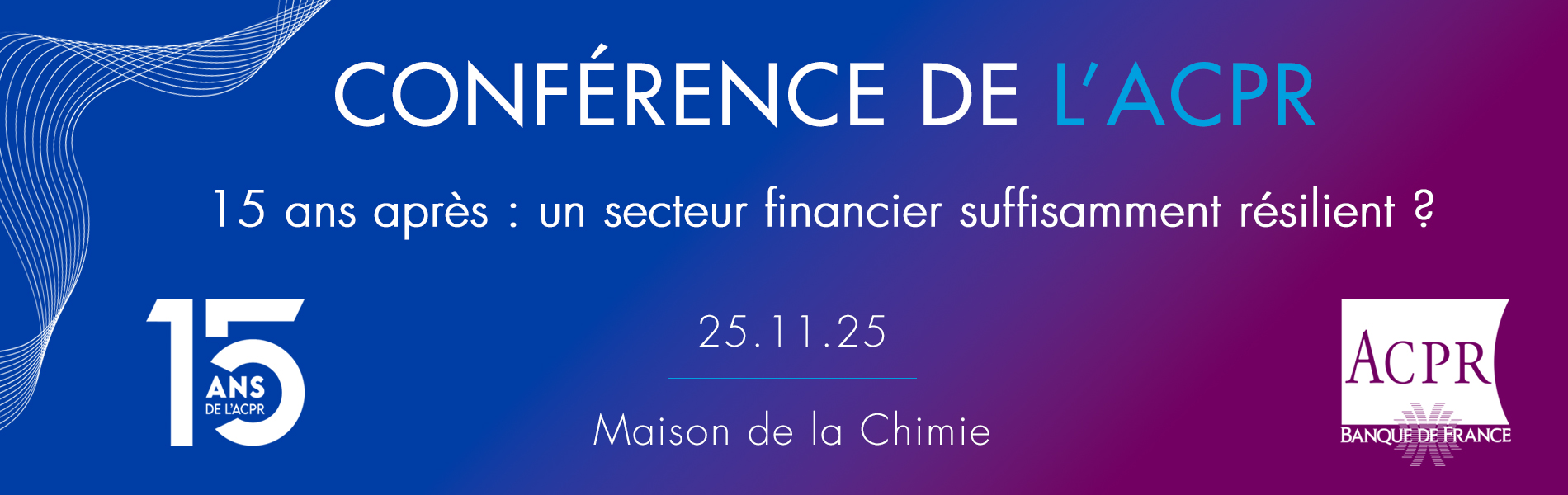 Conférence ACPR du 25 novembre 2025